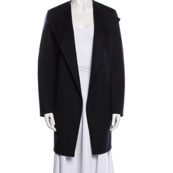 Celine | Jackets & Coats | Cline Blue Cocoon Woolcashmere Coat 34 ...